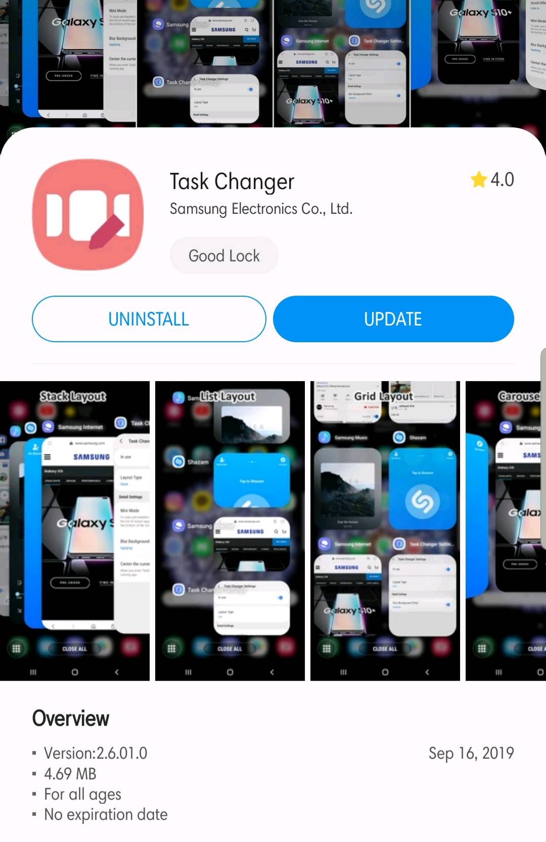 GOODLOCK APP-TASK CHANGER UPDATE - Samsung Members