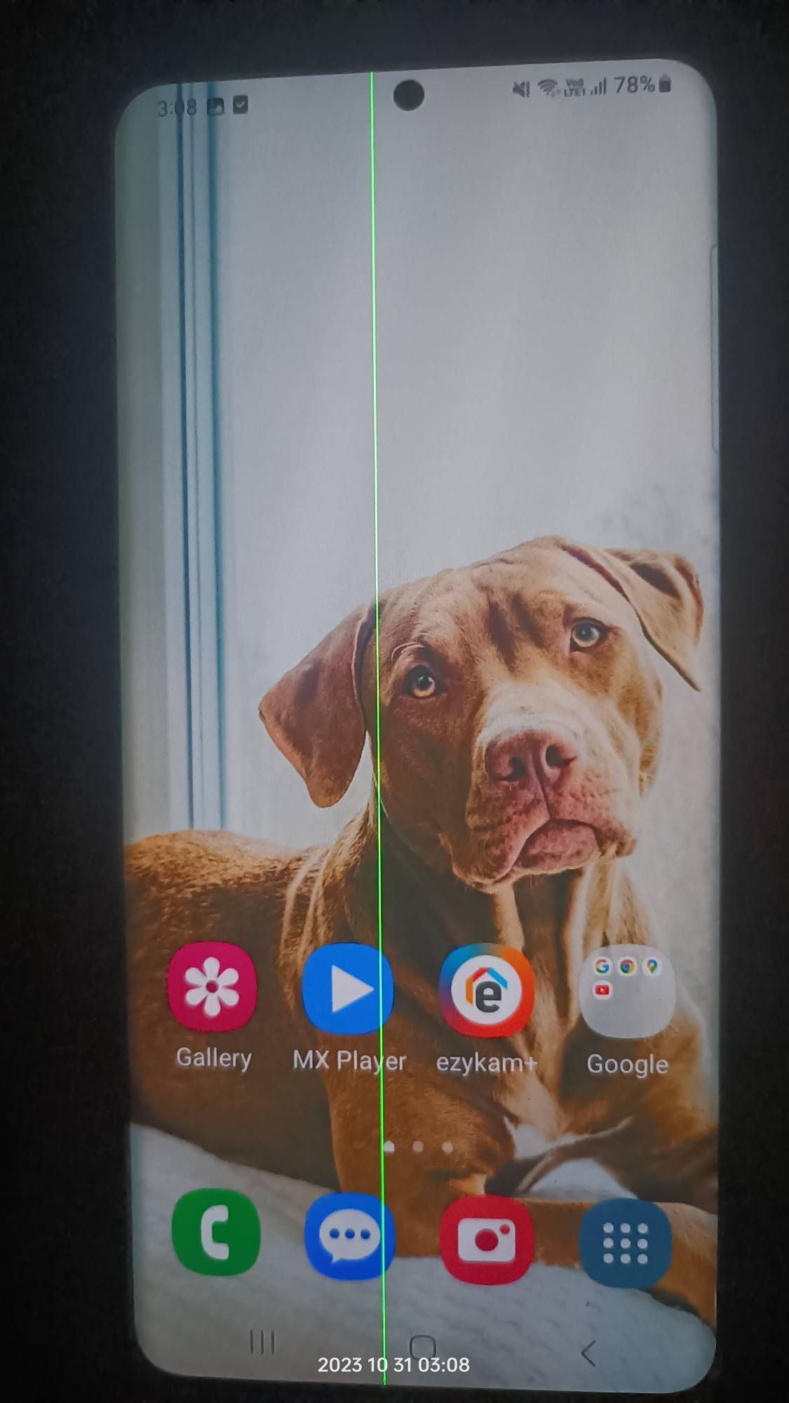Resolved!!! green line on S20+ - Samsung Members