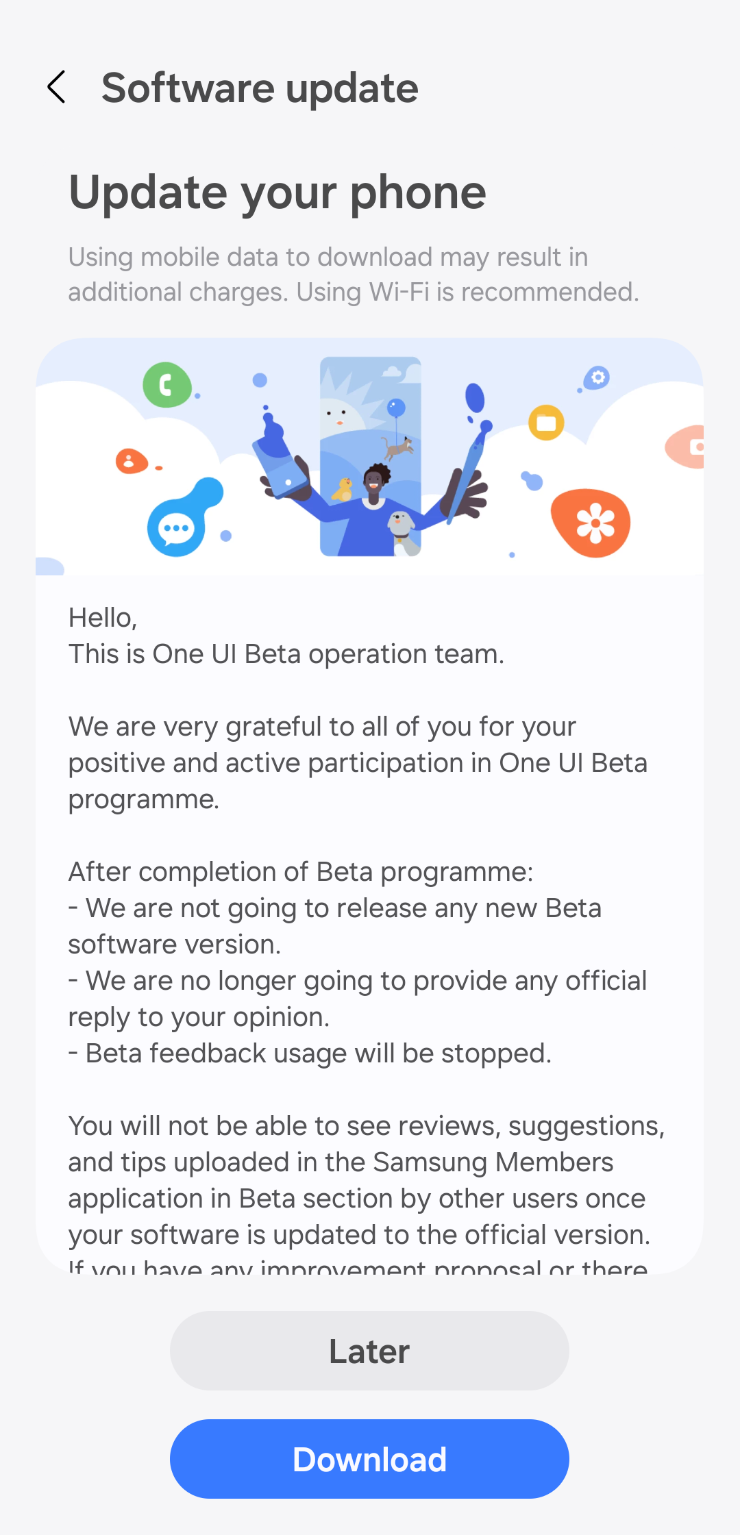 Stable one ui 6 is available in india - Samsung Members
