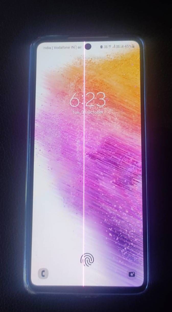 A73 screen line after update - Samsung Members