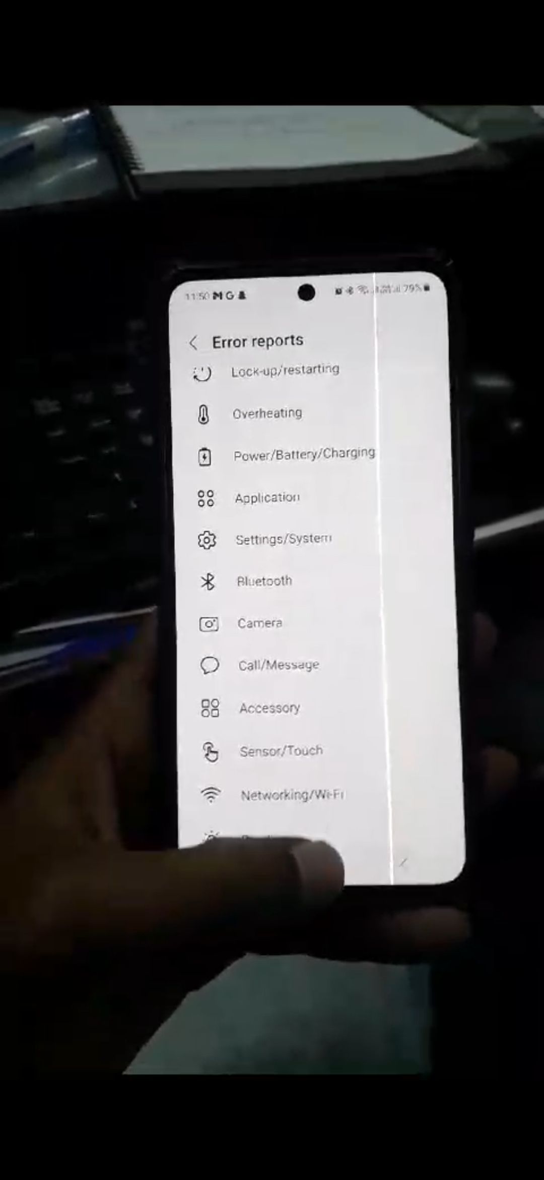 Samsung Galaxy S21 Fe Green line on screen - Samsung Members