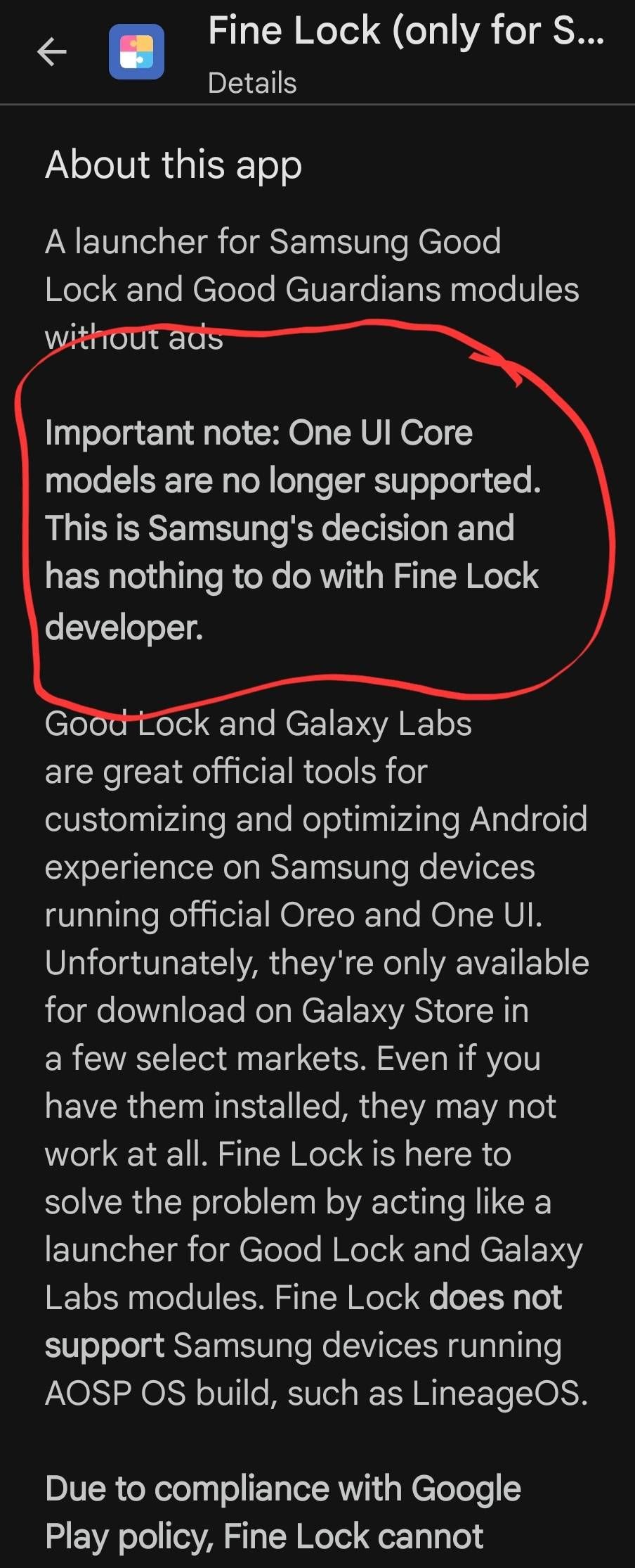 Fine lock - Samsung Members
