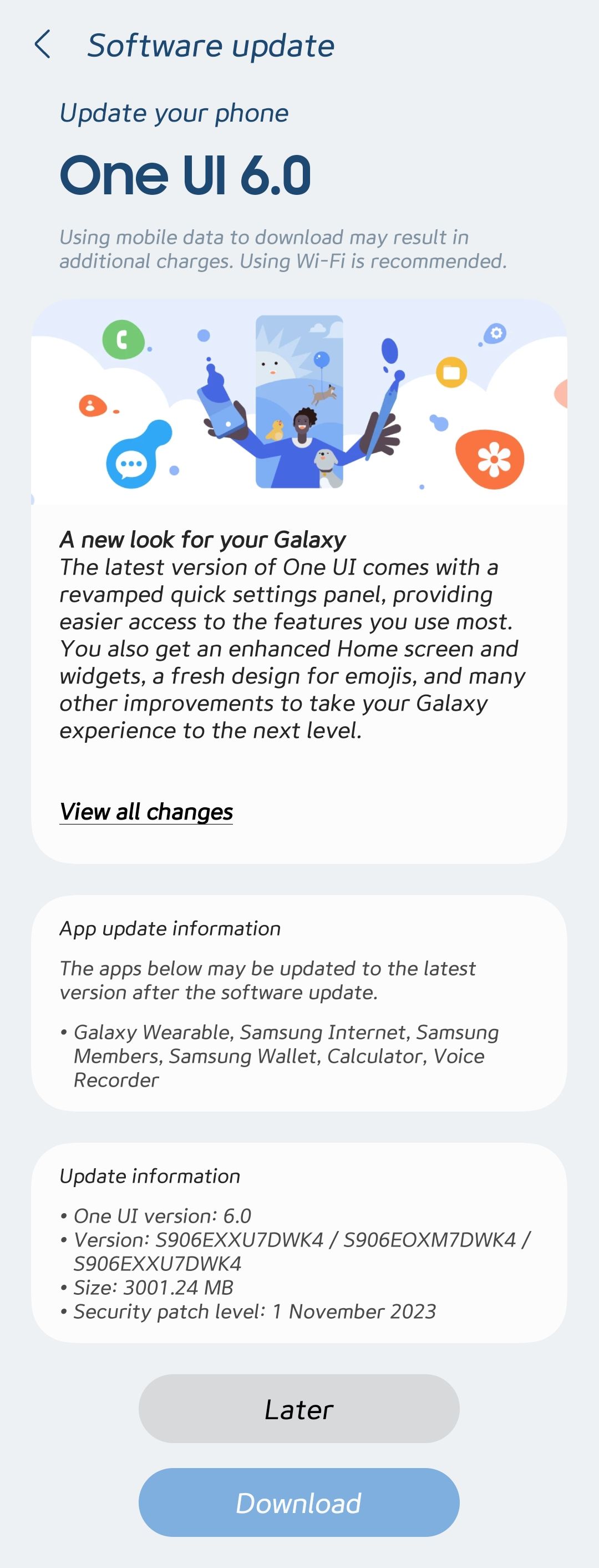 One UI6 Android 14 received on S22+ Indian version - Samsung Members
