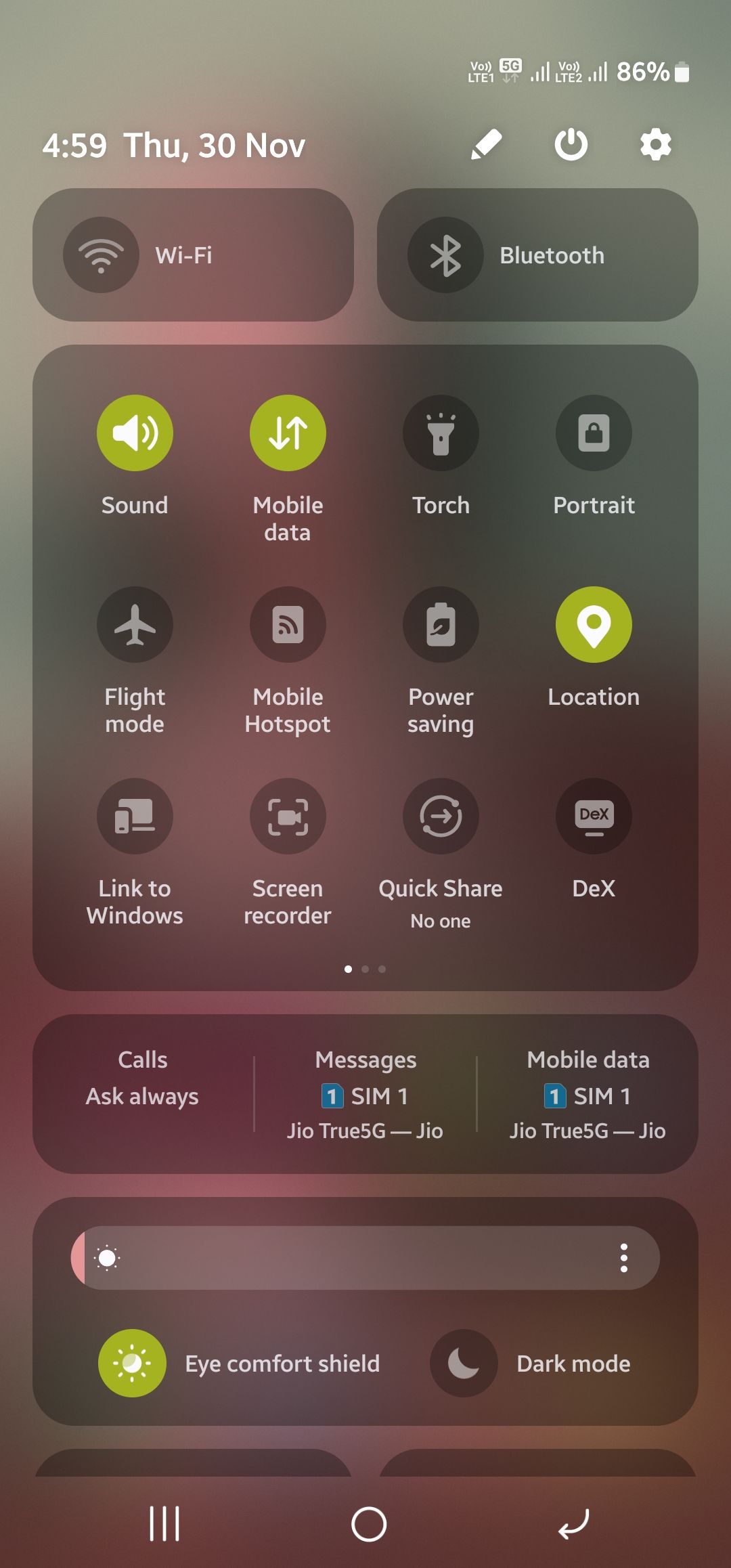 How to change notification panel background color ... - Samsung Members