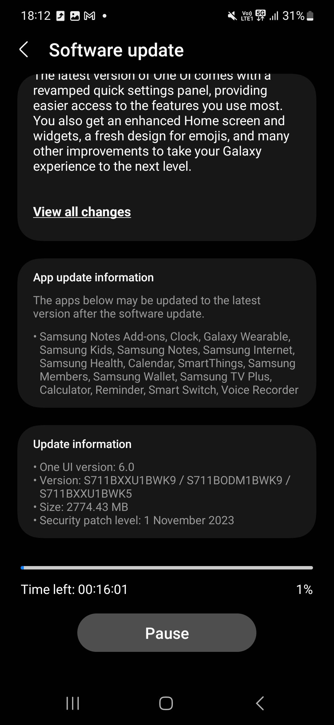 Android 14 one ui 6 for s23 fe is out. - Samsung Members
