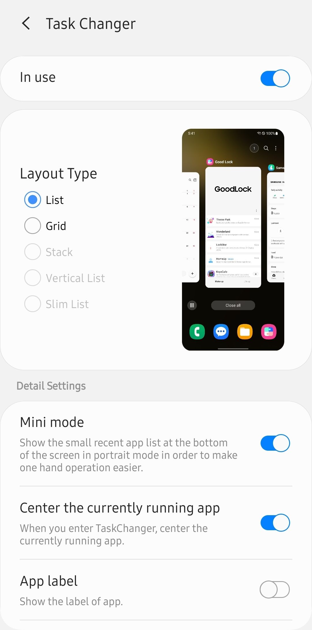 Good Lock Stack Task Viewer Disabled with UI6 - Samsung Members
