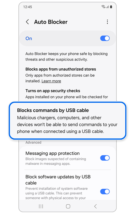 Protect your Galaxy device with the new Auto Blocker feature