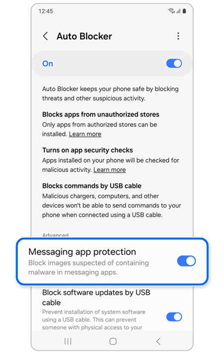 Protect your Galaxy device with the new Auto Blocker feature