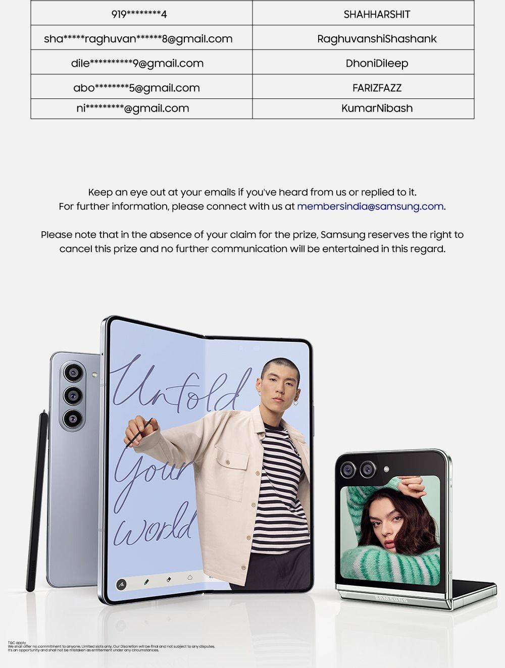[Winner Announcement 2] - Join the Flip side Conte... - Samsung Members