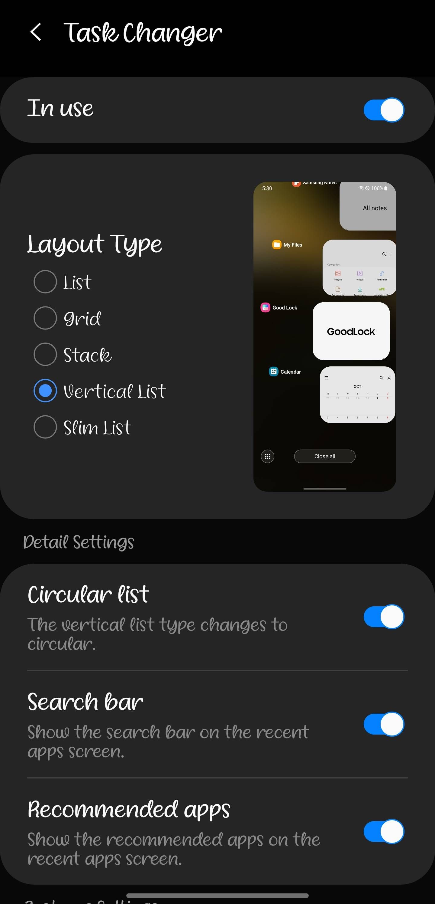 Task Changer updated - Samsung Members