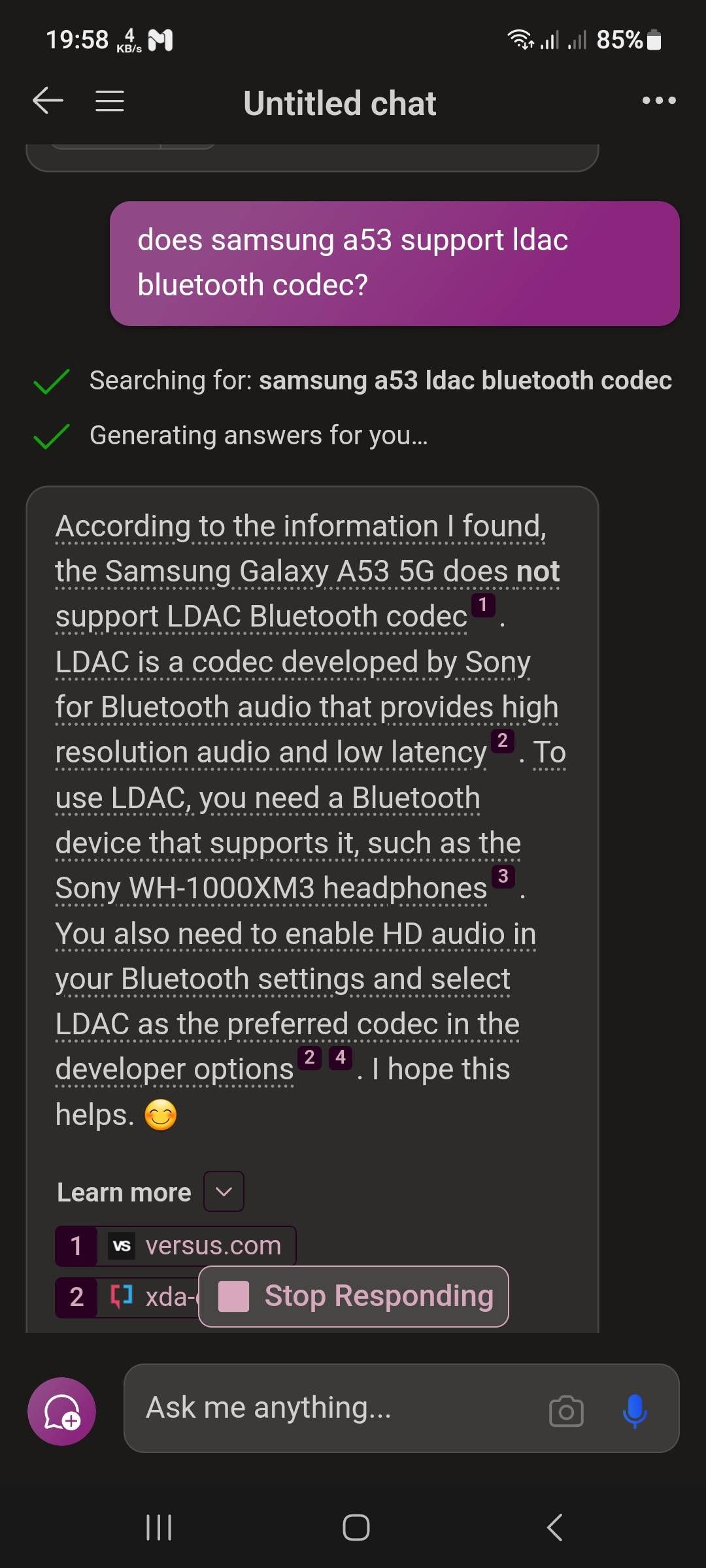 Ldac support query - Samsung Members