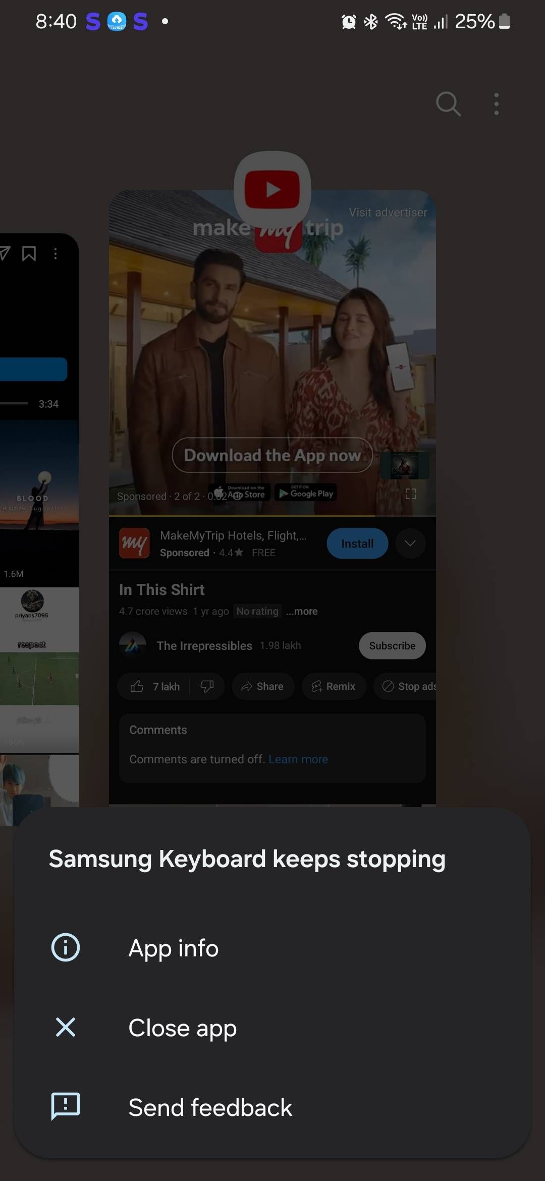 (F34 5G )Facing Samsung keyboard stops after Andro... - Samsung Members
