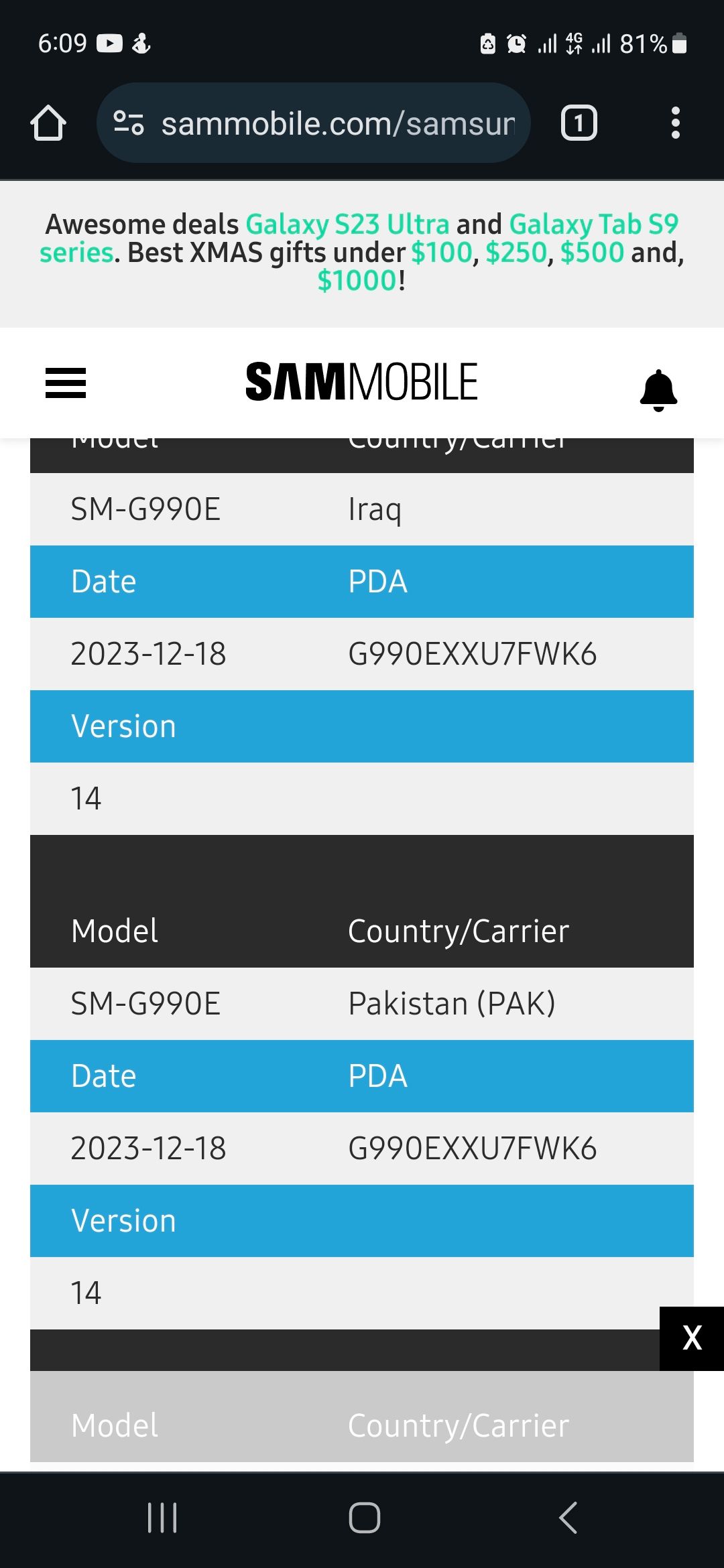 Sam mobile S21 fe confirm Android 14 in Pakistan t... - Samsung Members