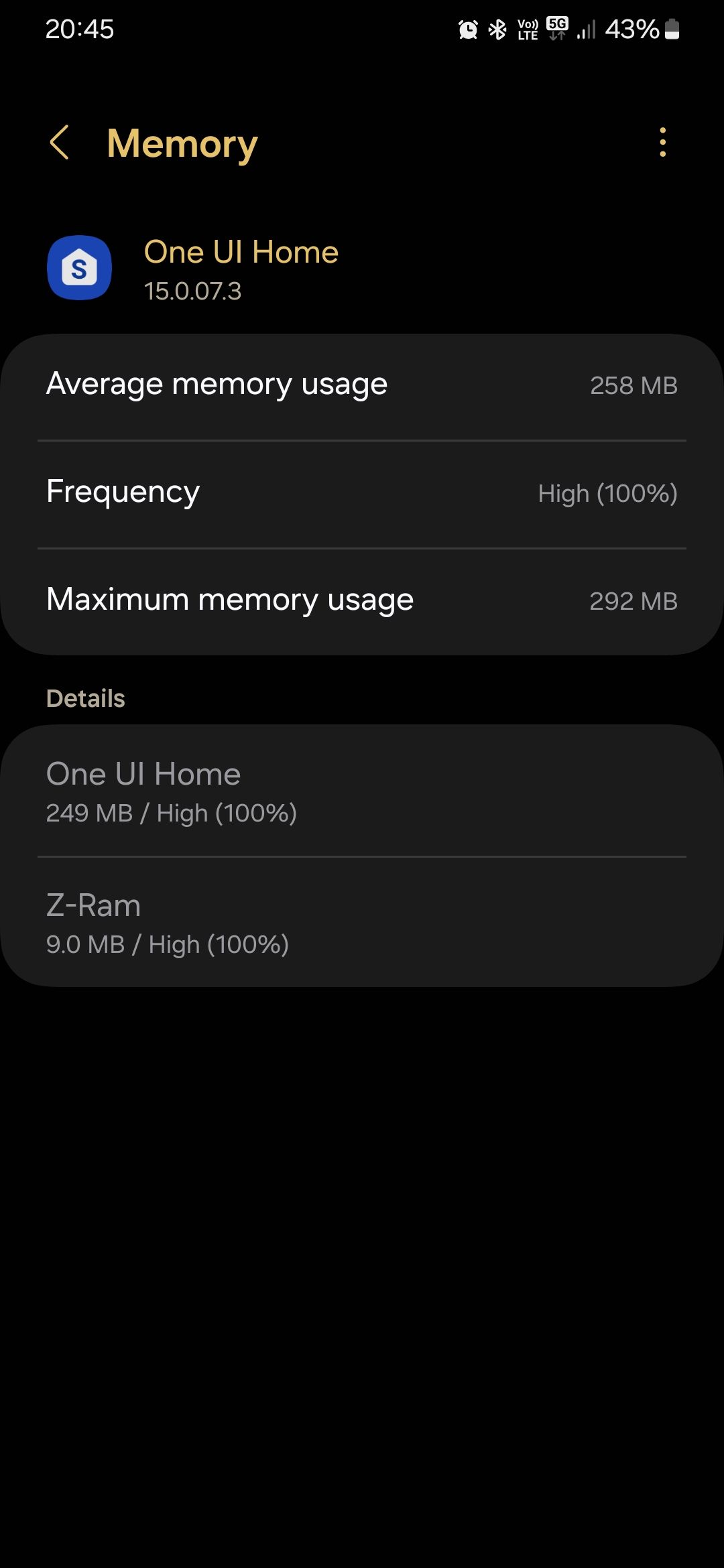 Oneui Home and ram management - Samsung Members