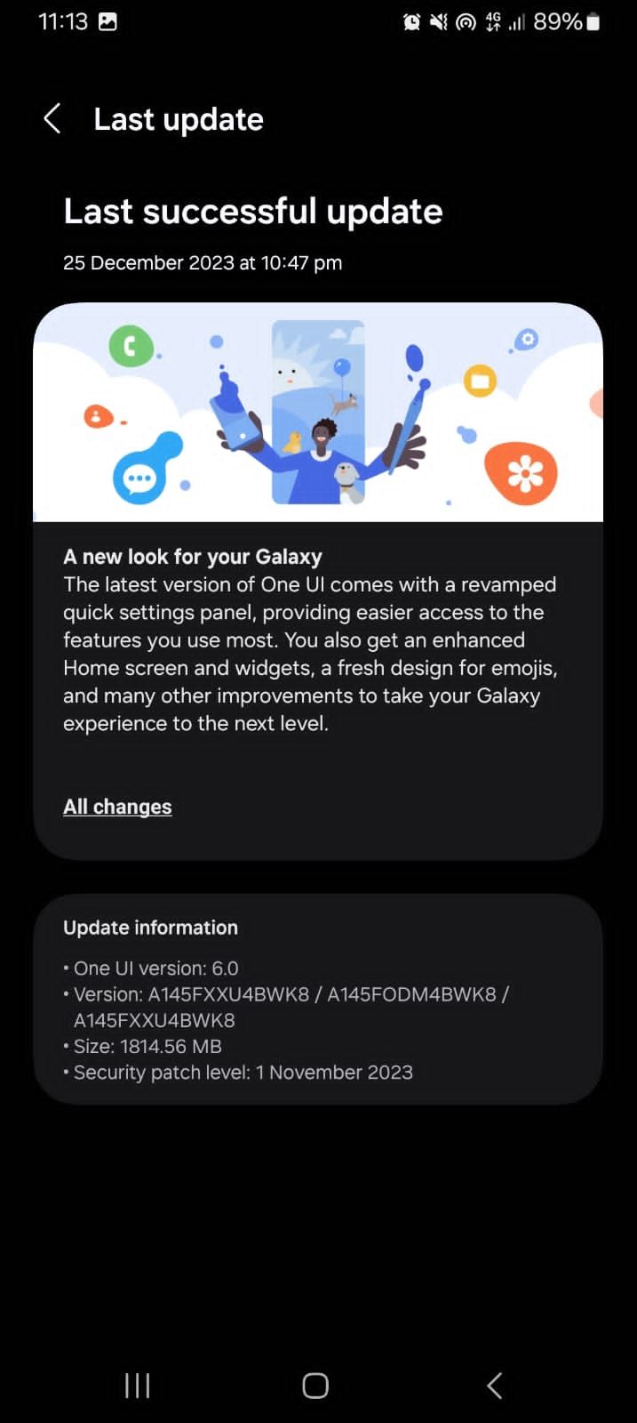 Samsung Galaxy A14 Recived One UI 6 Update In Bang... - Samsung Members