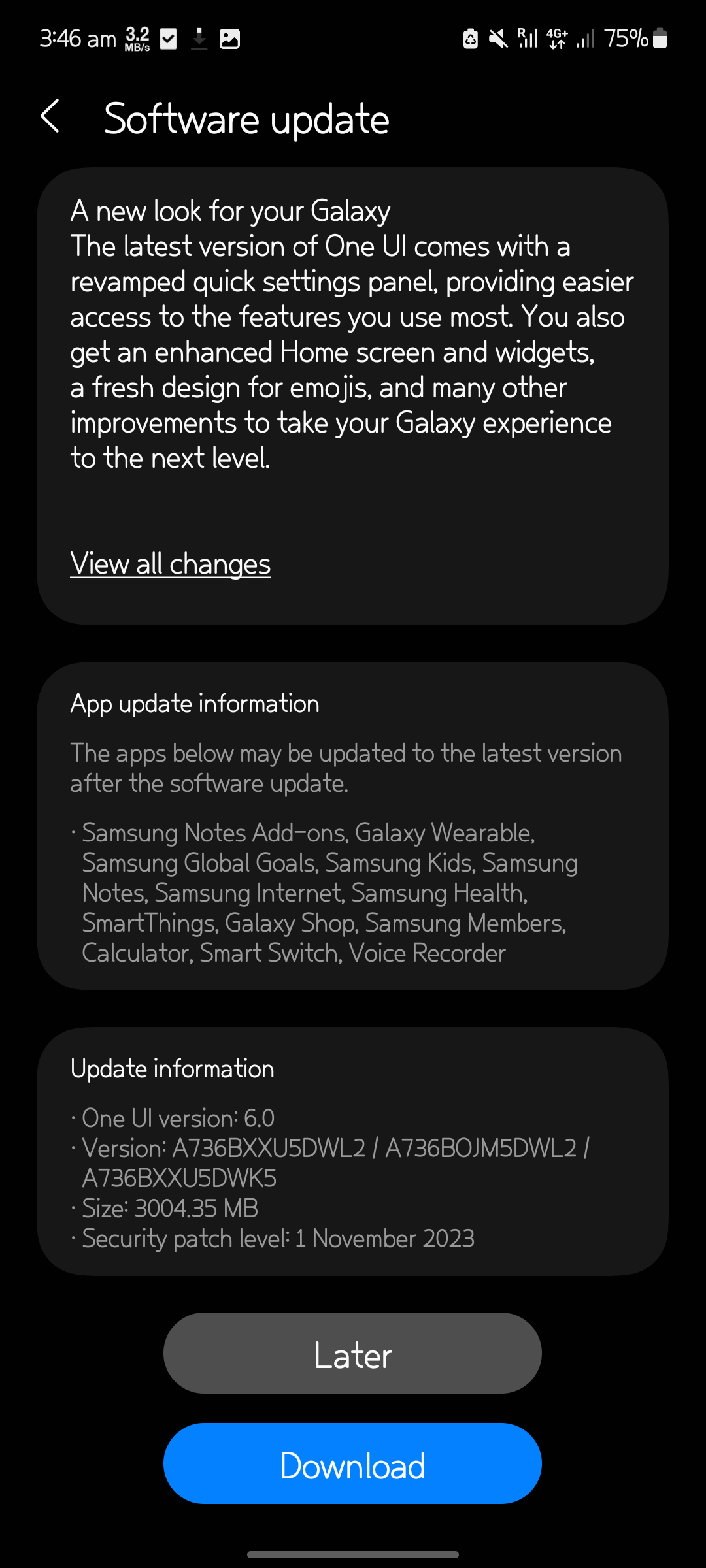 The update has arrived - Samsung Members