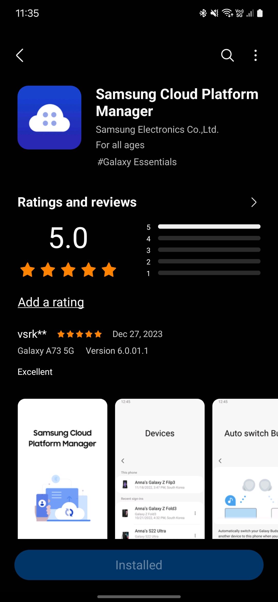 Samsung Cloud Platform Update available - Samsung Members
