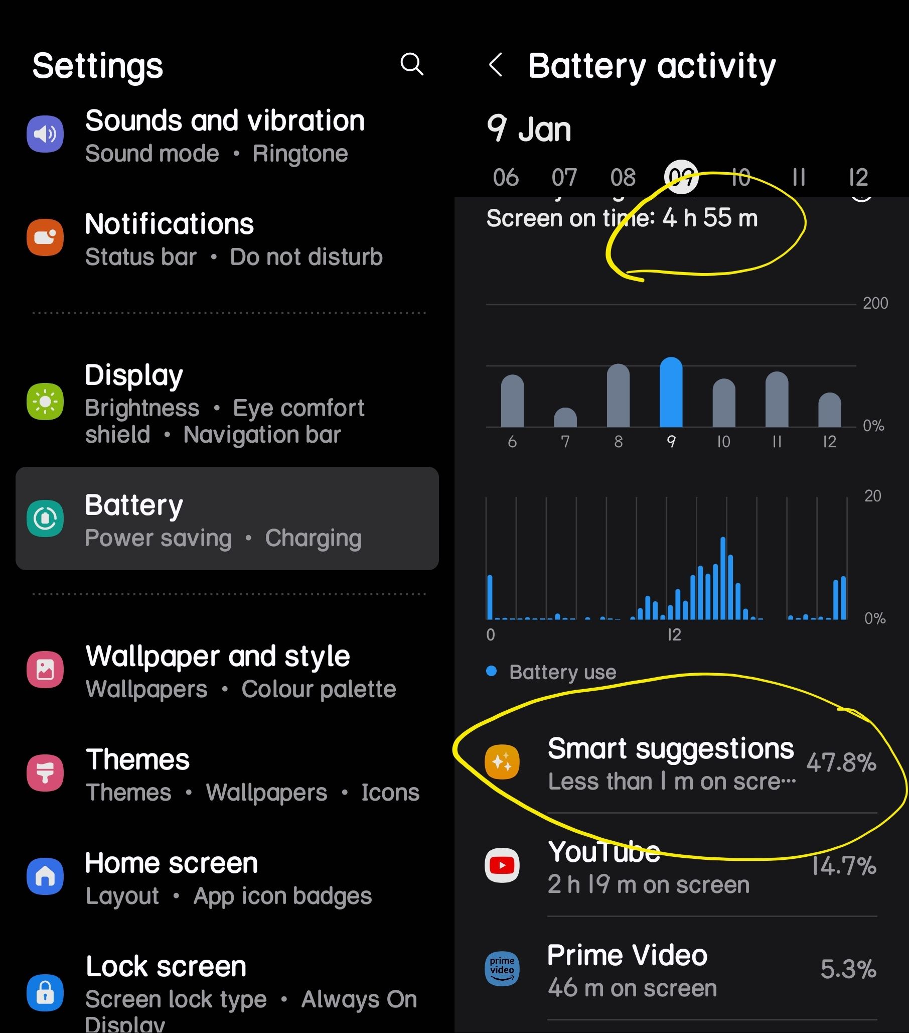 Z Fold 4: Smart Suggestions draining battery heavi... - Samsung Members