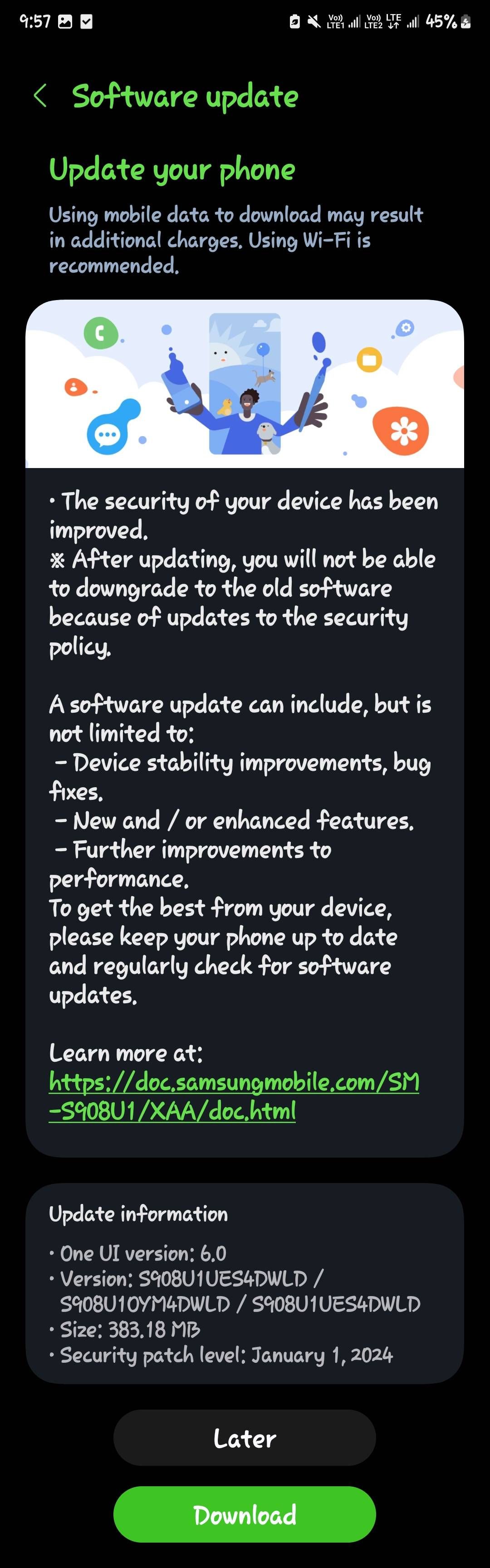 S22 ultra January 2024 Update - Samsung Members