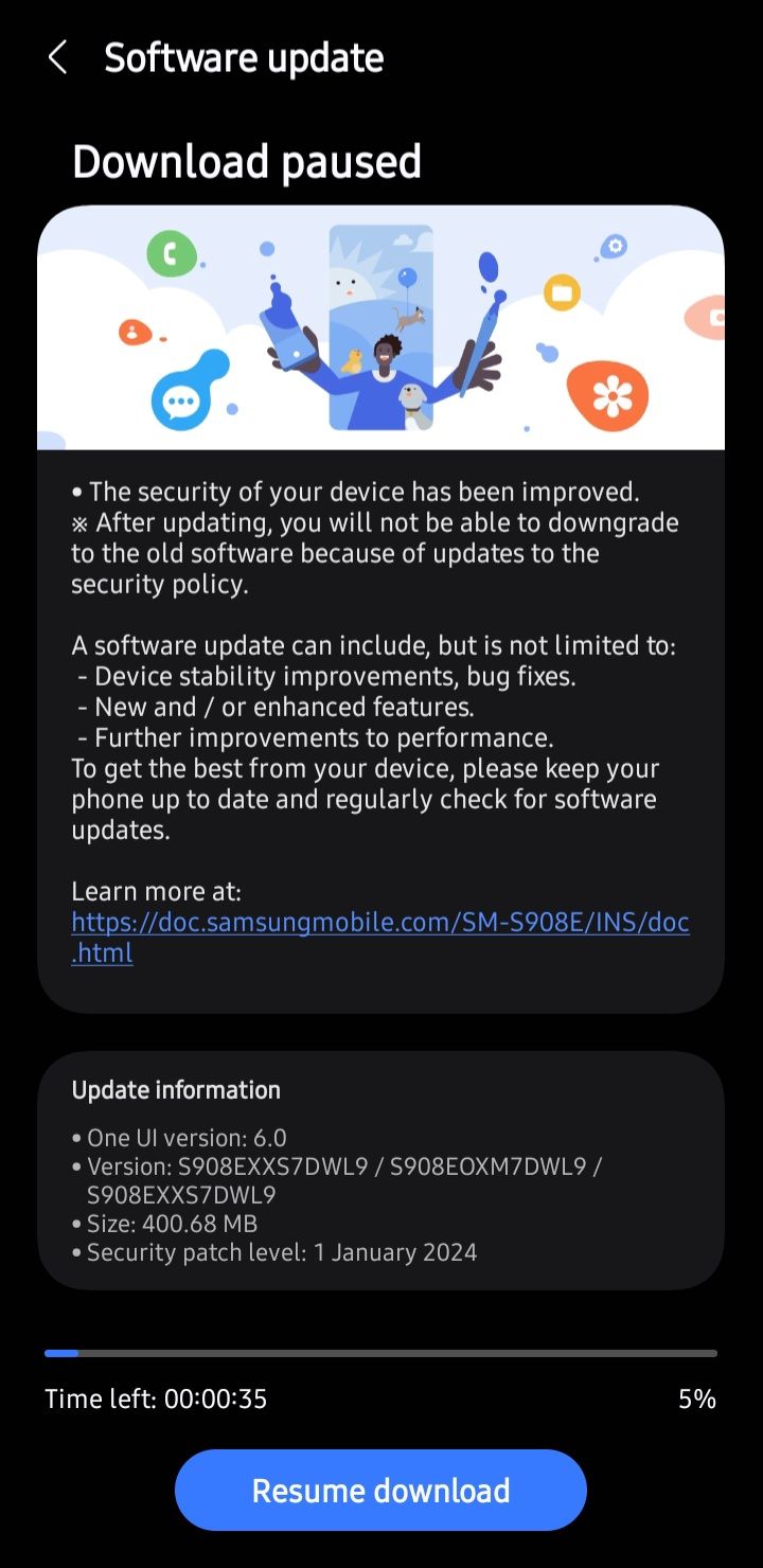S22 Ultra January 2024 security patch update - Samsung Members
