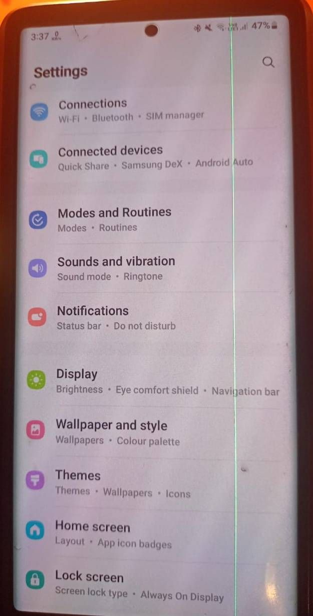 Samsung Line on Display Issue Screen Replacement P... - Samsung Members