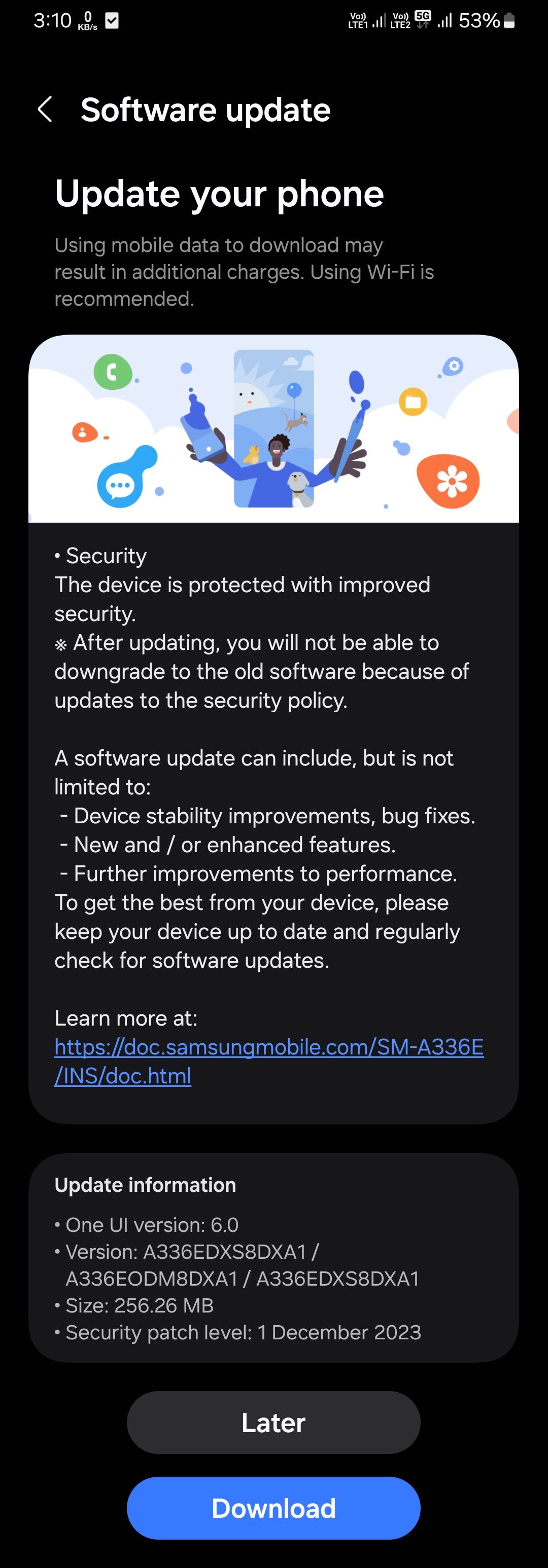 Samsung Galaxy A33 New security Patch - Samsung Members