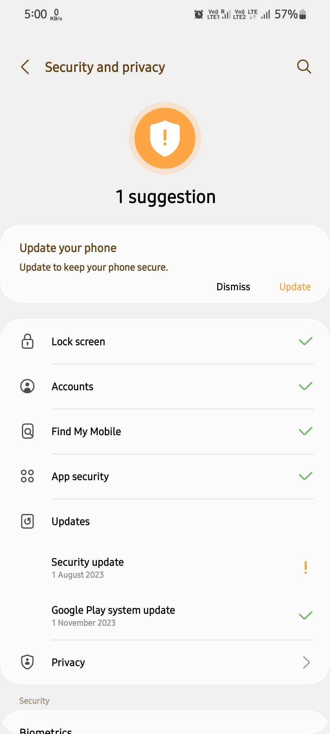 Security update error - Samsung Members