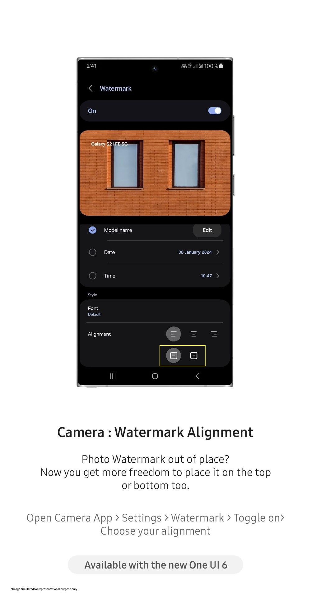 Quick Tips: Camera: Watermark Alignment - Samsung Members