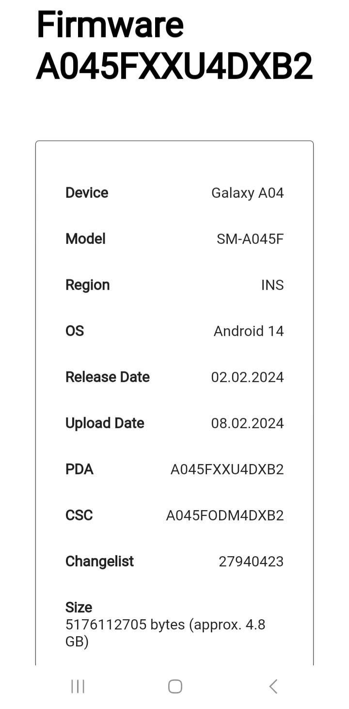 A04 Android 14 - Samsung Members