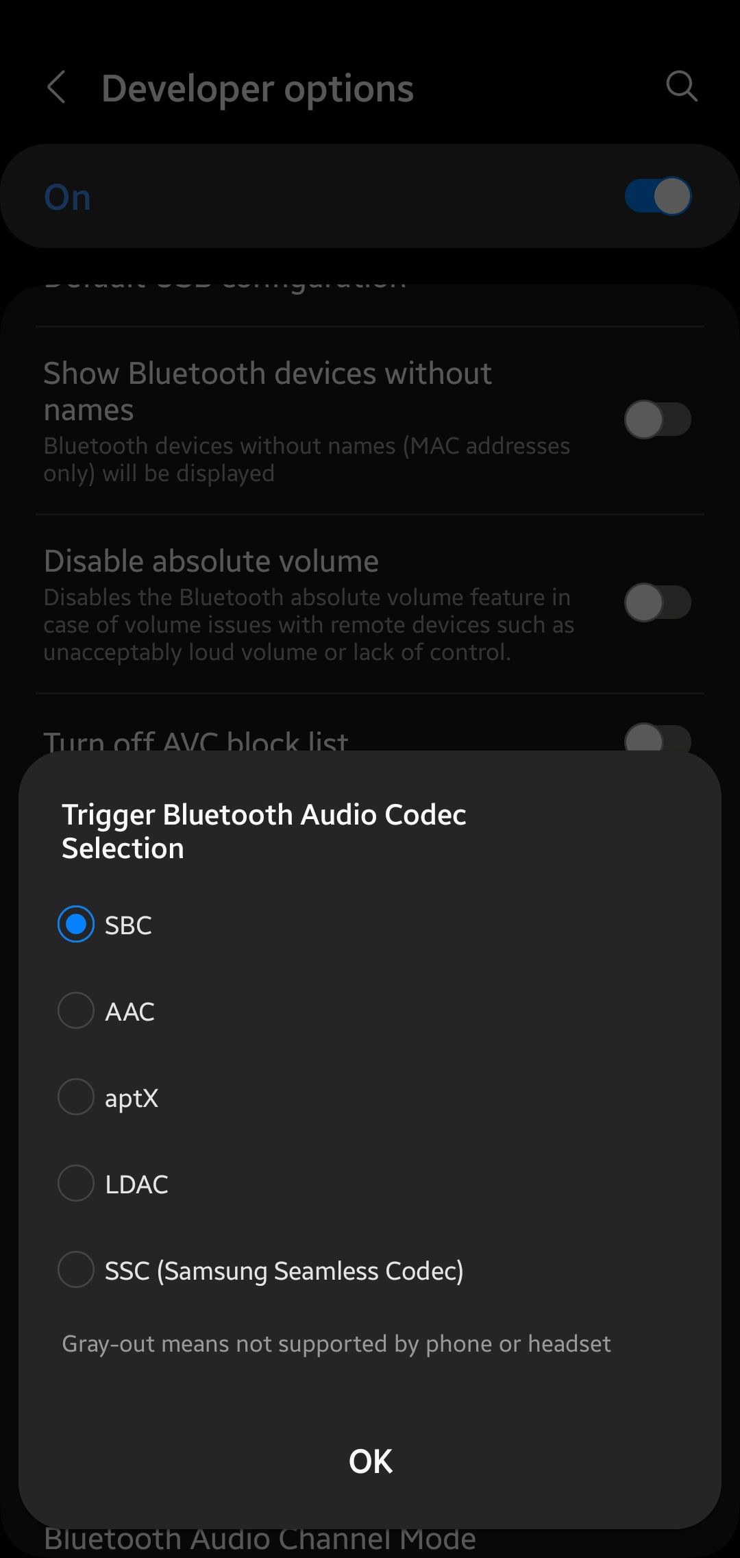 Solved: Bluetooth Audio codec - Samsung Members