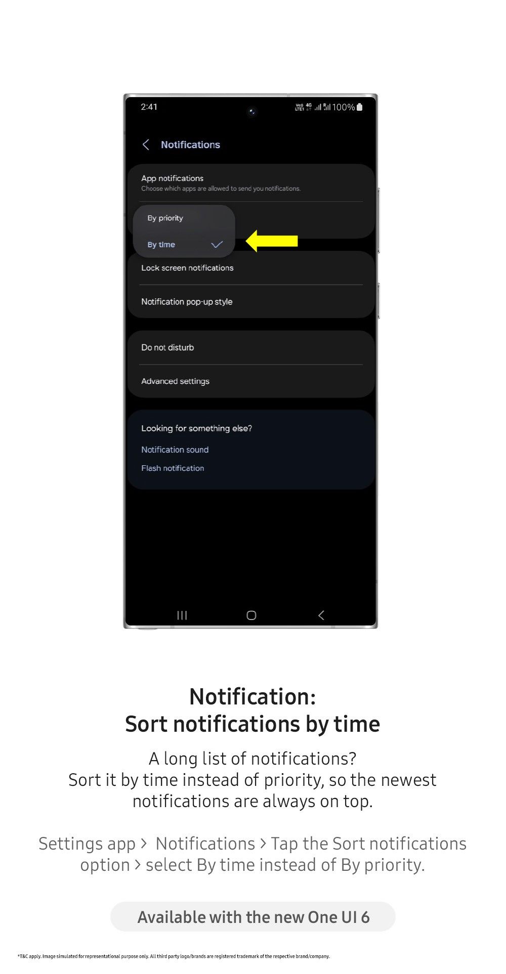 Quick Tip: Notification: Sort notifications by tim... - Samsung Members