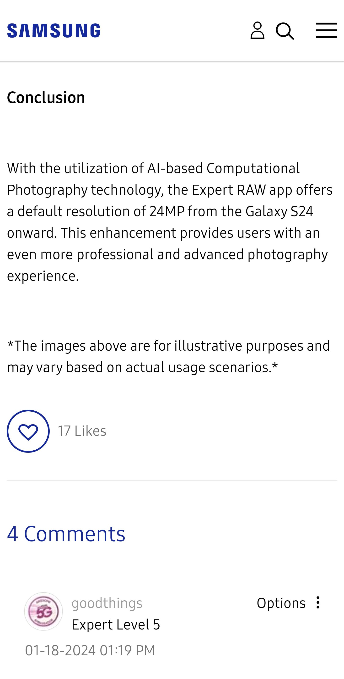 Galaxy S24 Serisi - ProVisual Engine - Samsung Members