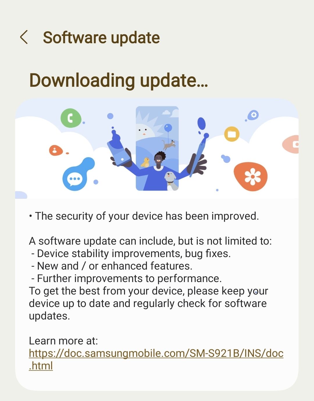 New security update - Samsung Members