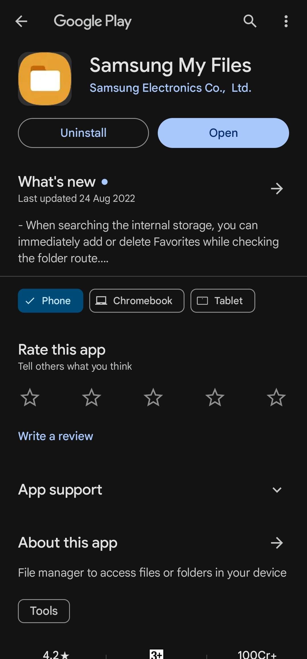 Systum files app disabled - Samsung Members