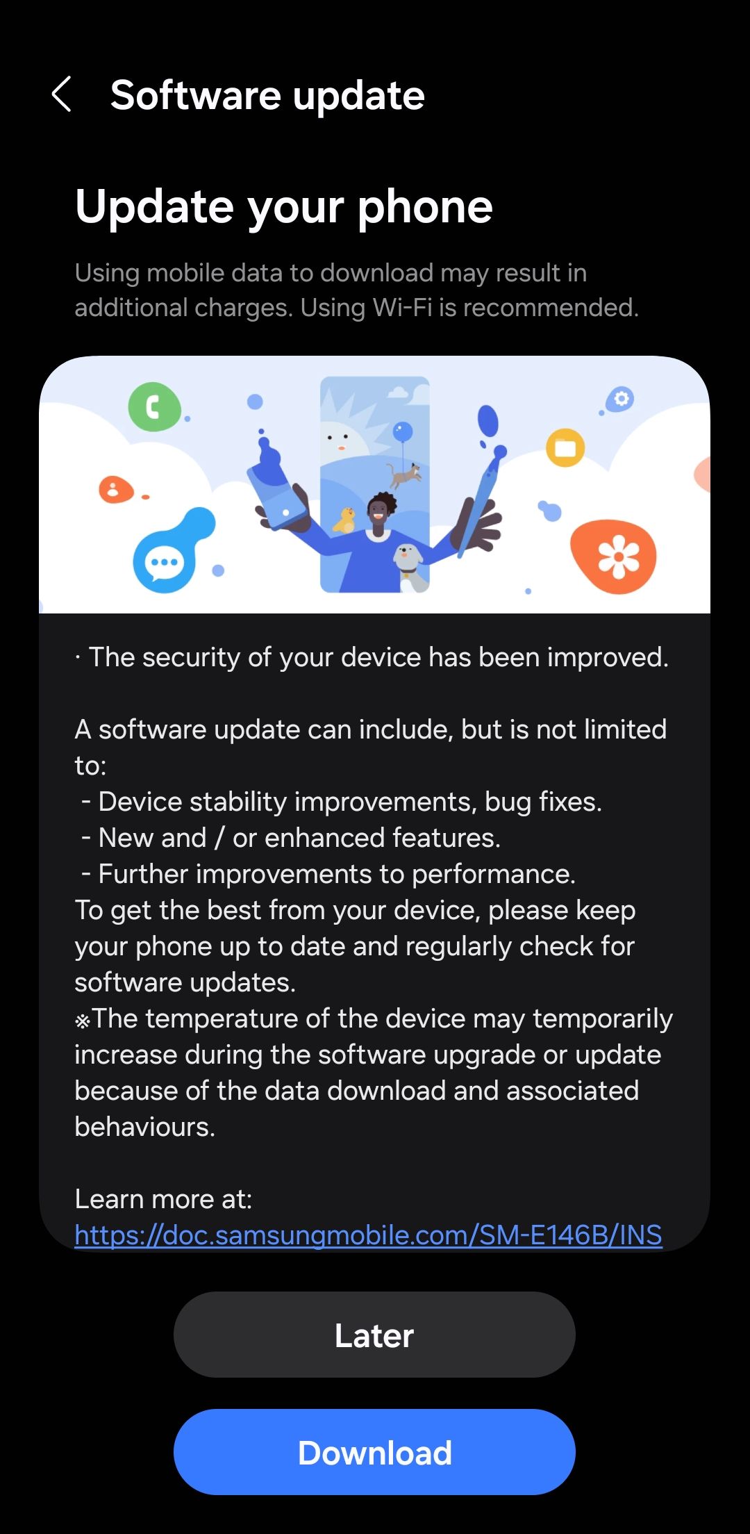 A new software update - Samsung Members