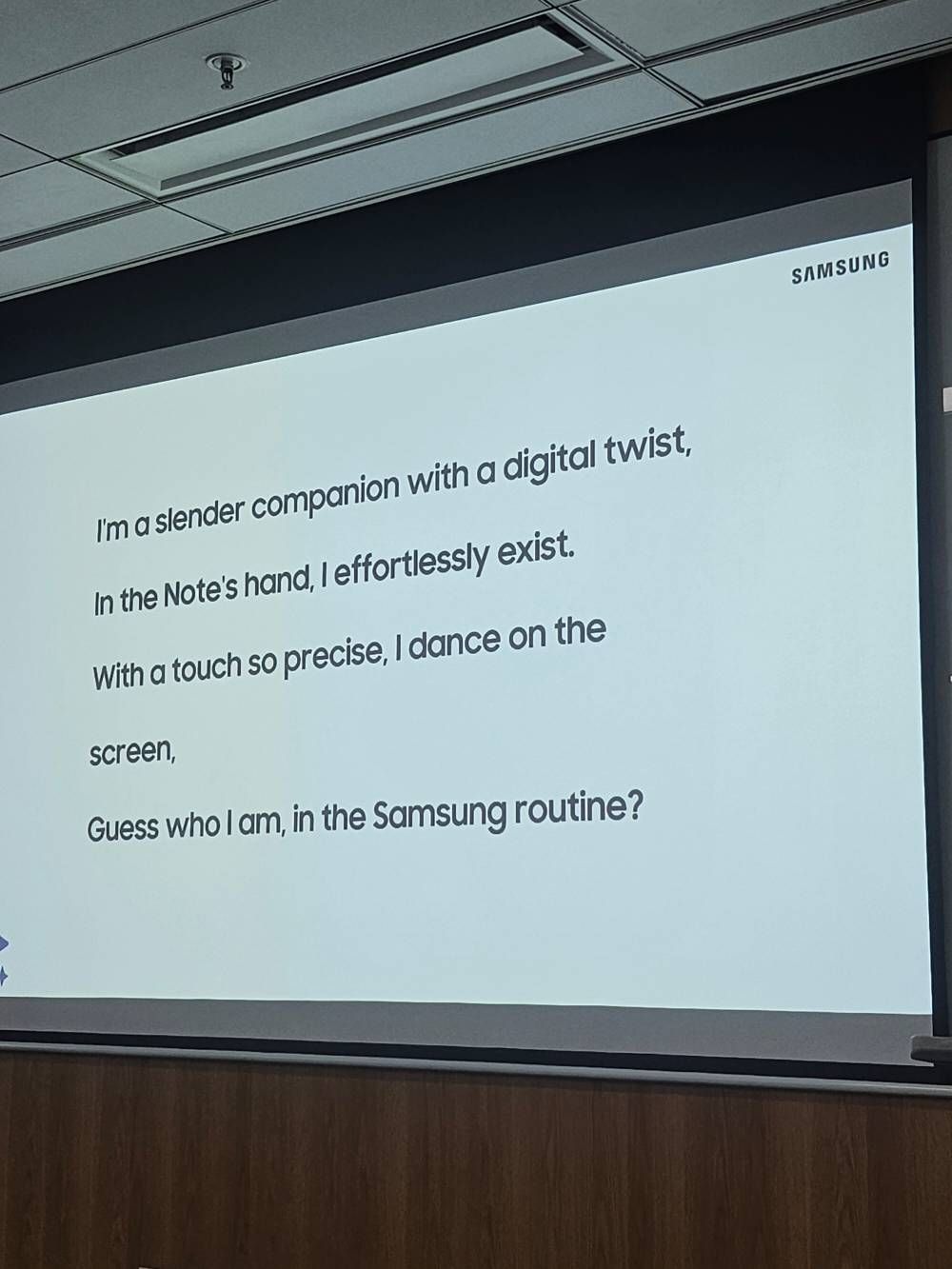 Riddles time at Samsung Members Connect - Samsung Members