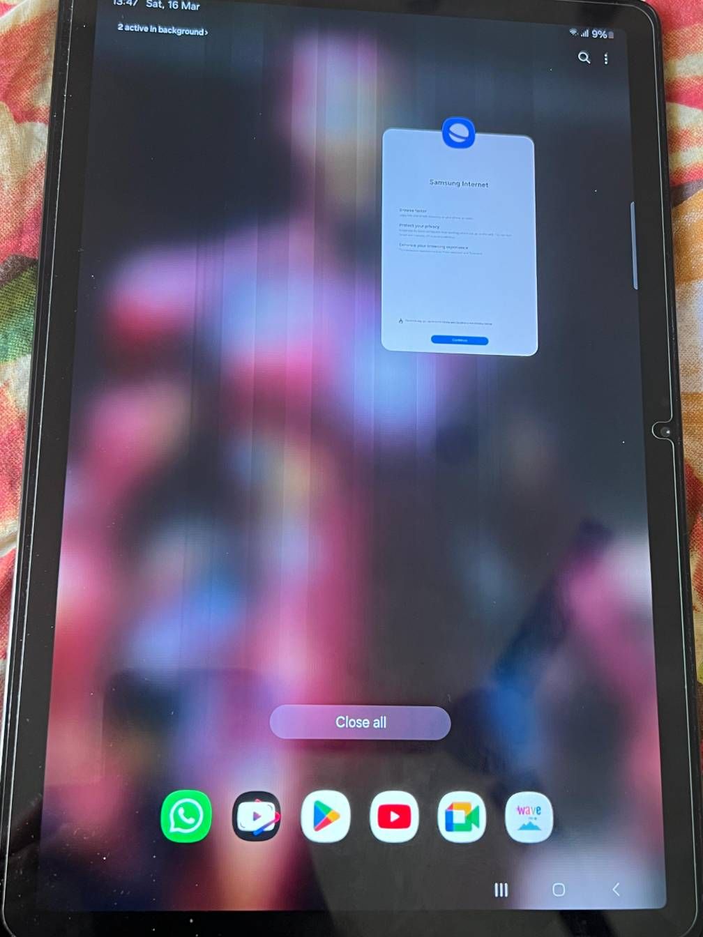 Persistent Display Glitches on Galaxy Tab A9+ 5G P... - Samsung Members