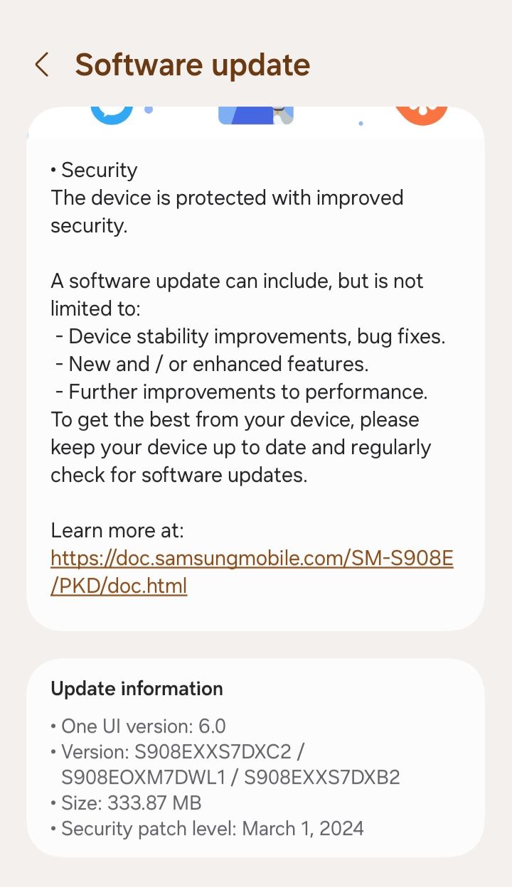 S22 Ultra Received March 2024 Security Patch - Samsung Members