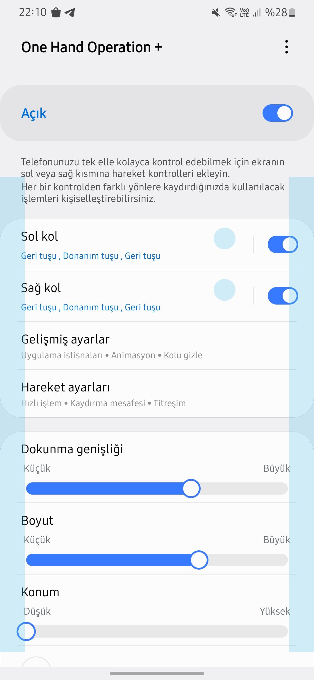 One hand operation - Samsung Members