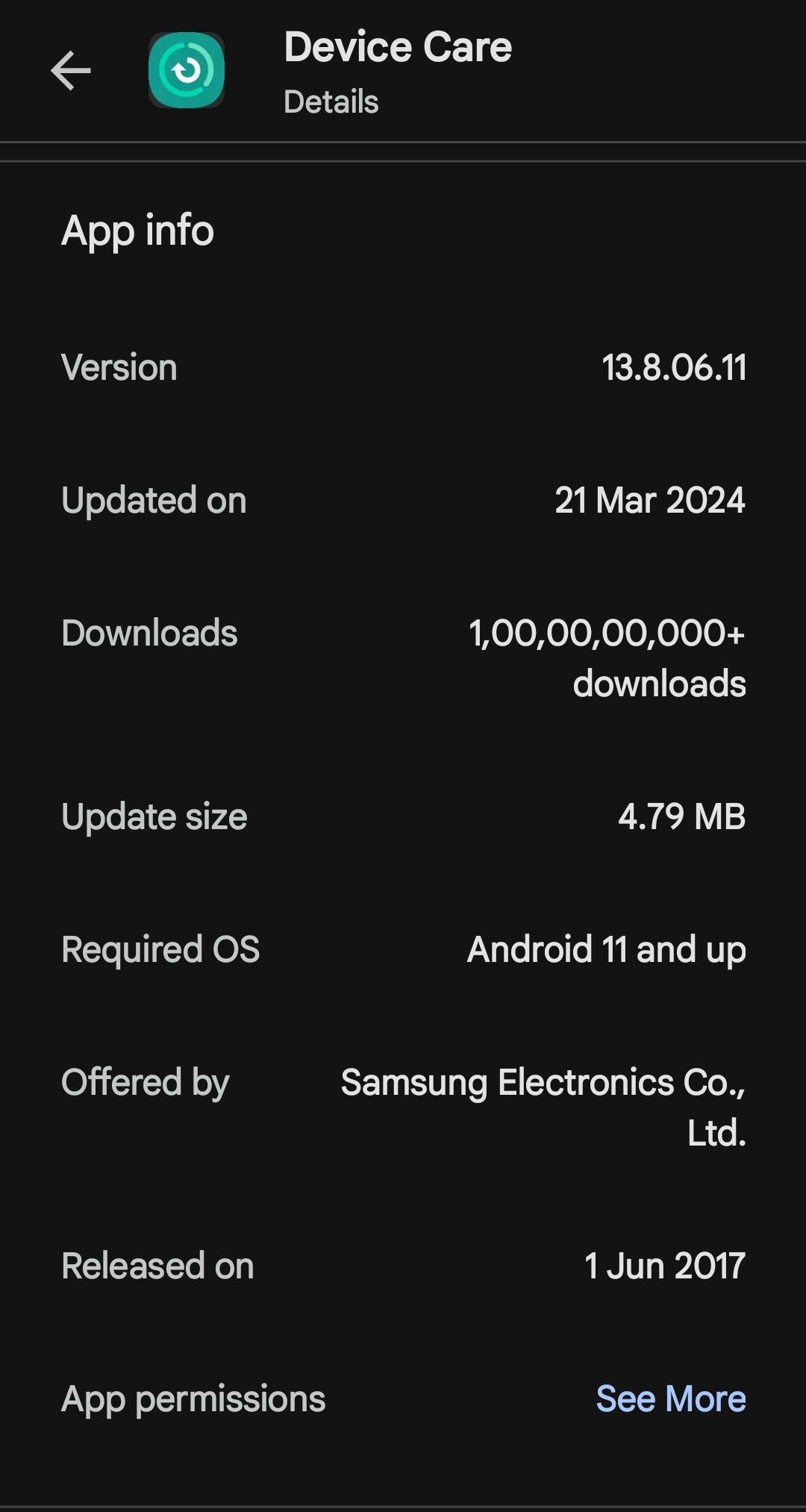 Update For Samsung Device Care - Samsung Members