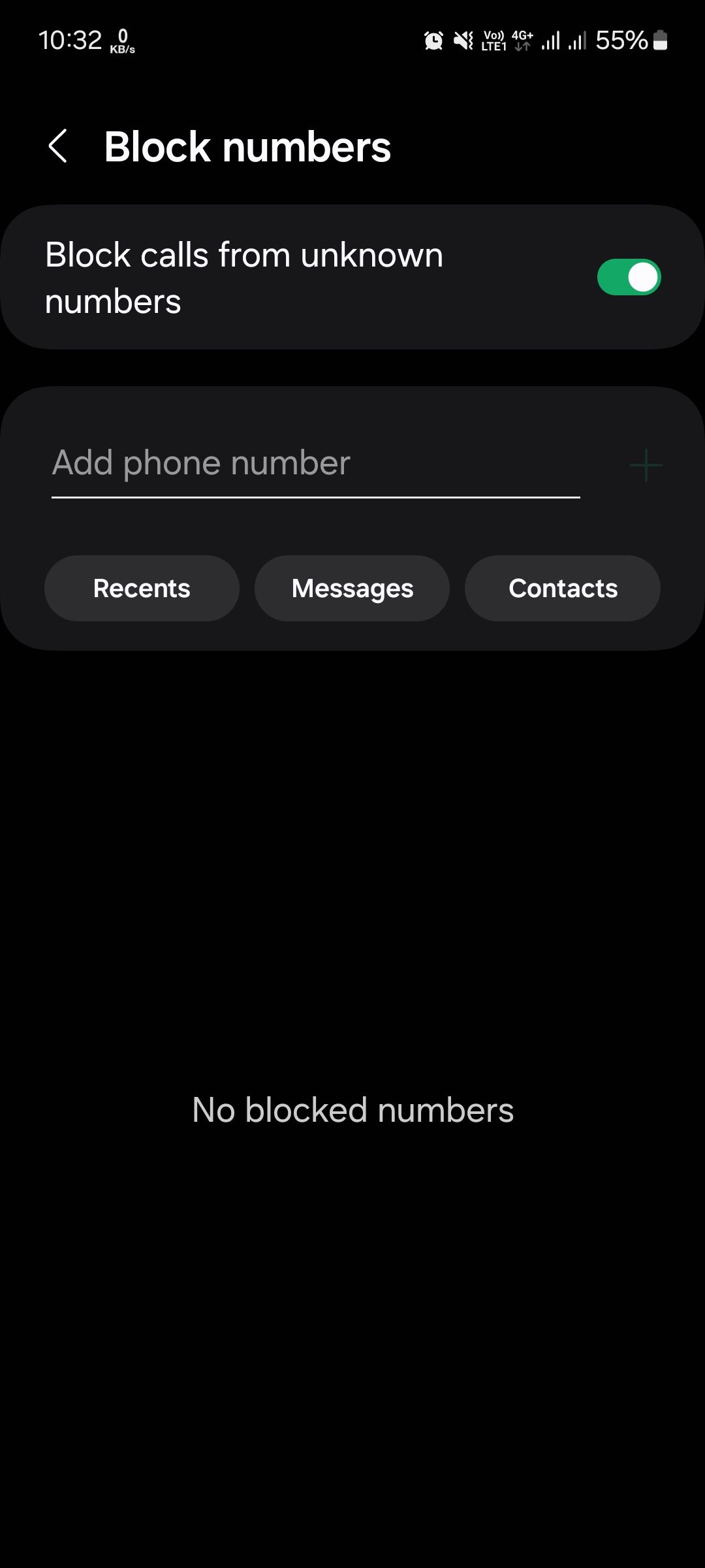 Block call from unknown numbers not working - Samsung Members