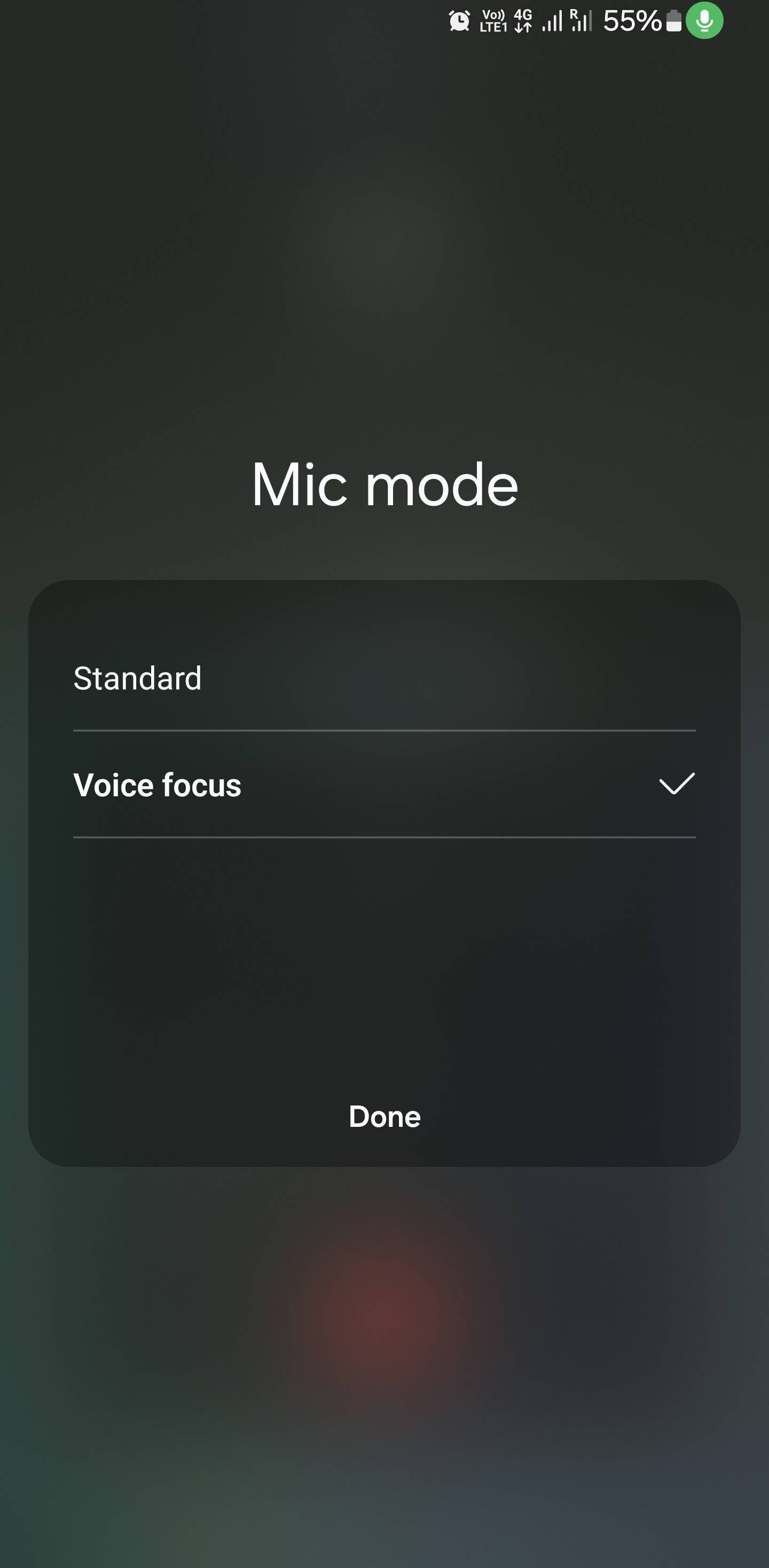 Mic mode - Samsung Members
