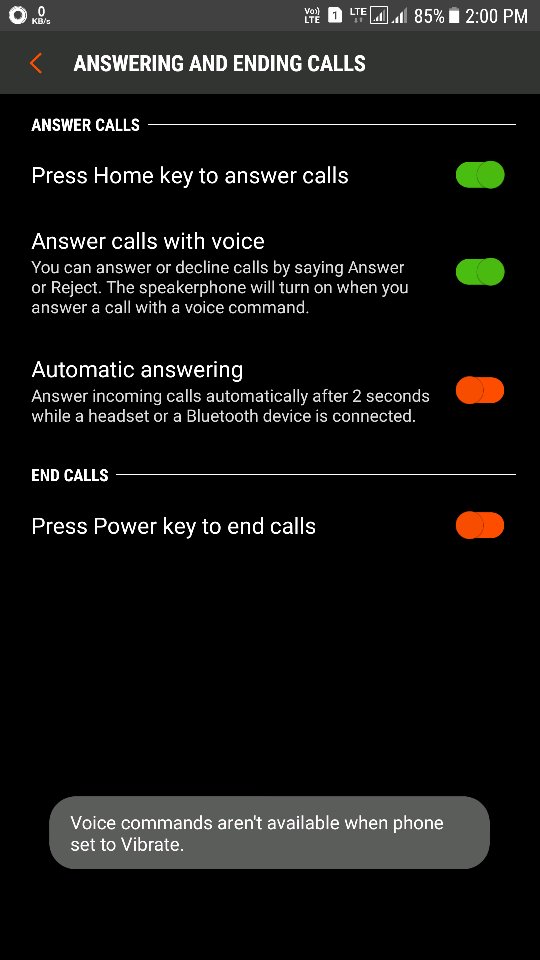 Answering or ending calls with voice - Samsung Members