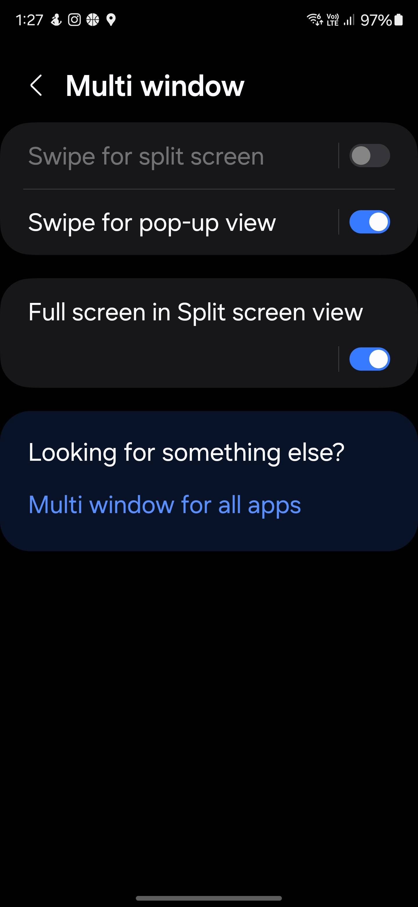 Solved: Swipe for split screen is disabled - Samsung Members