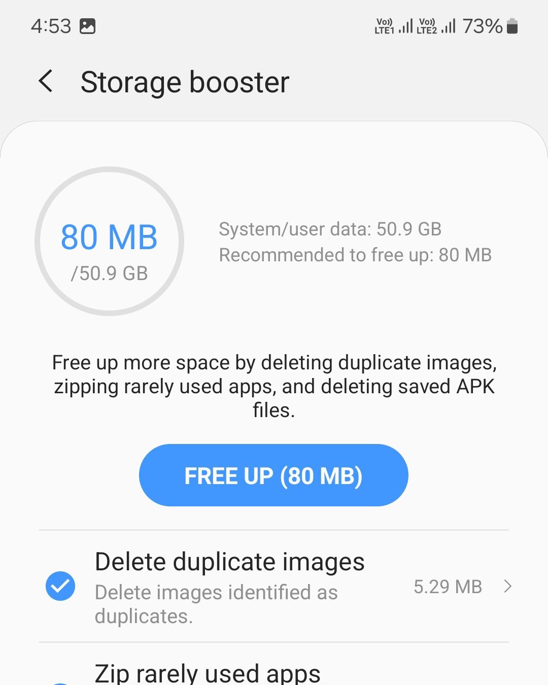 Storage booster - Samsung Members