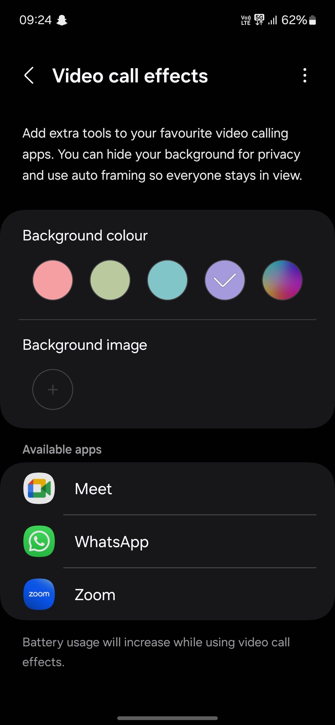 S21 fe Video call effects is not working - Samsung Members