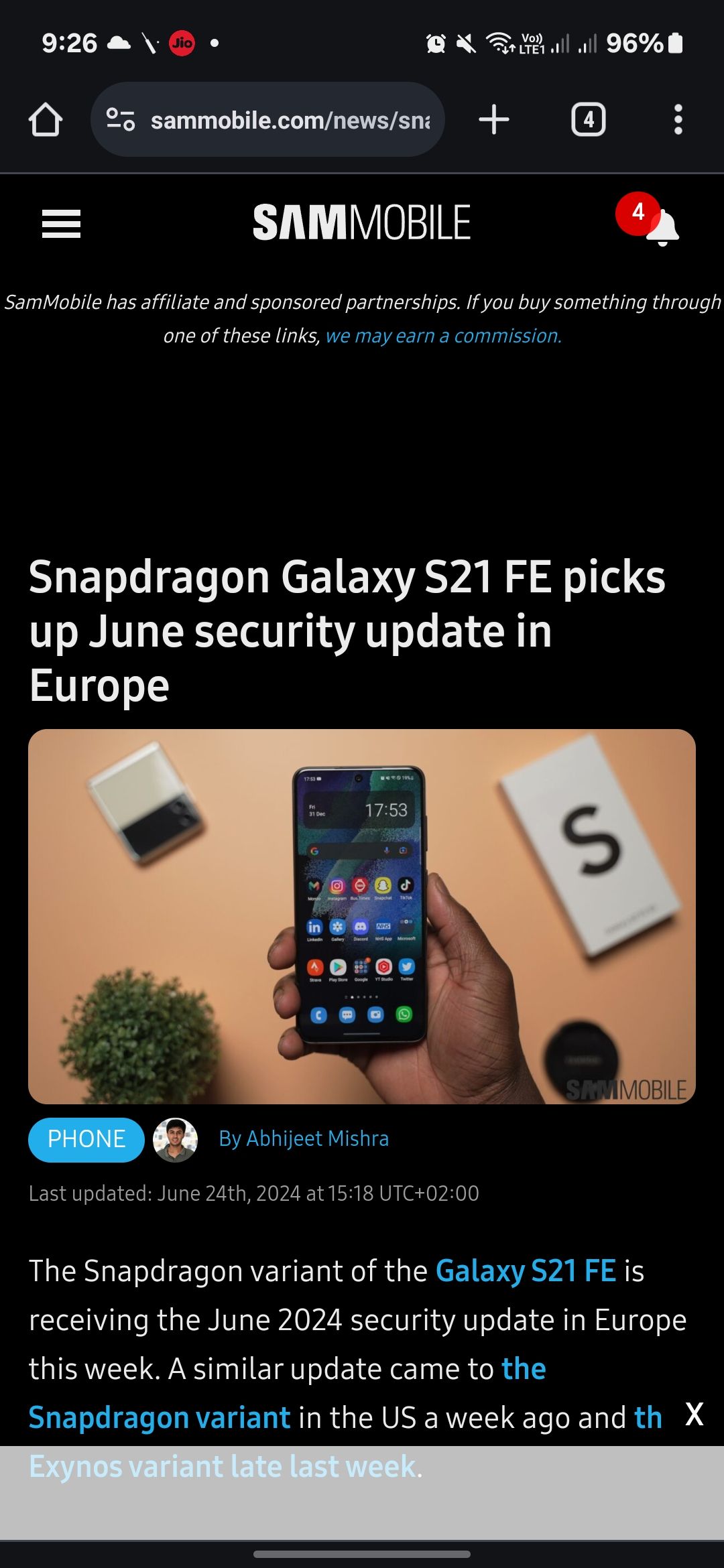 S21 FE June security Patch update - Samsung Members