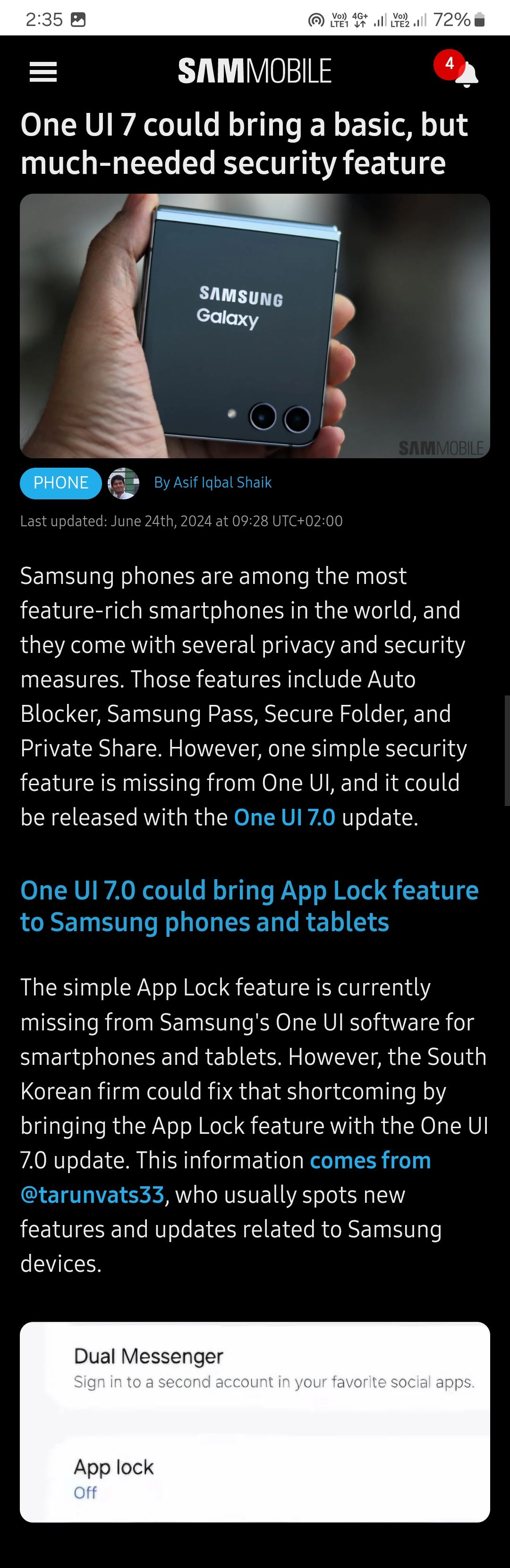 What Rubbish samsung phone without App lock 🔒🔒 - Samsung Members