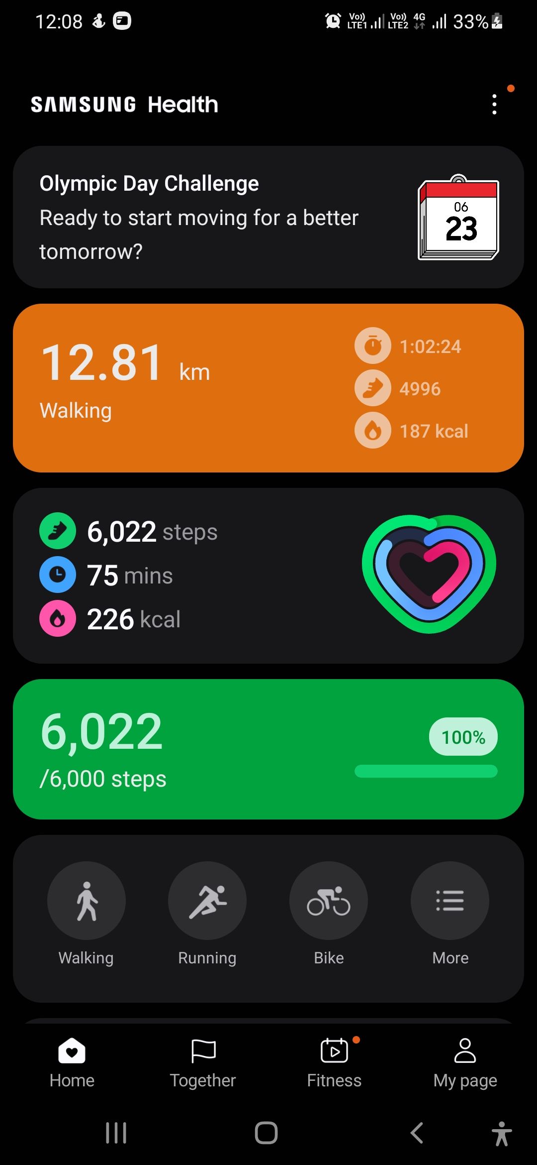 My exercise - Samsung Members