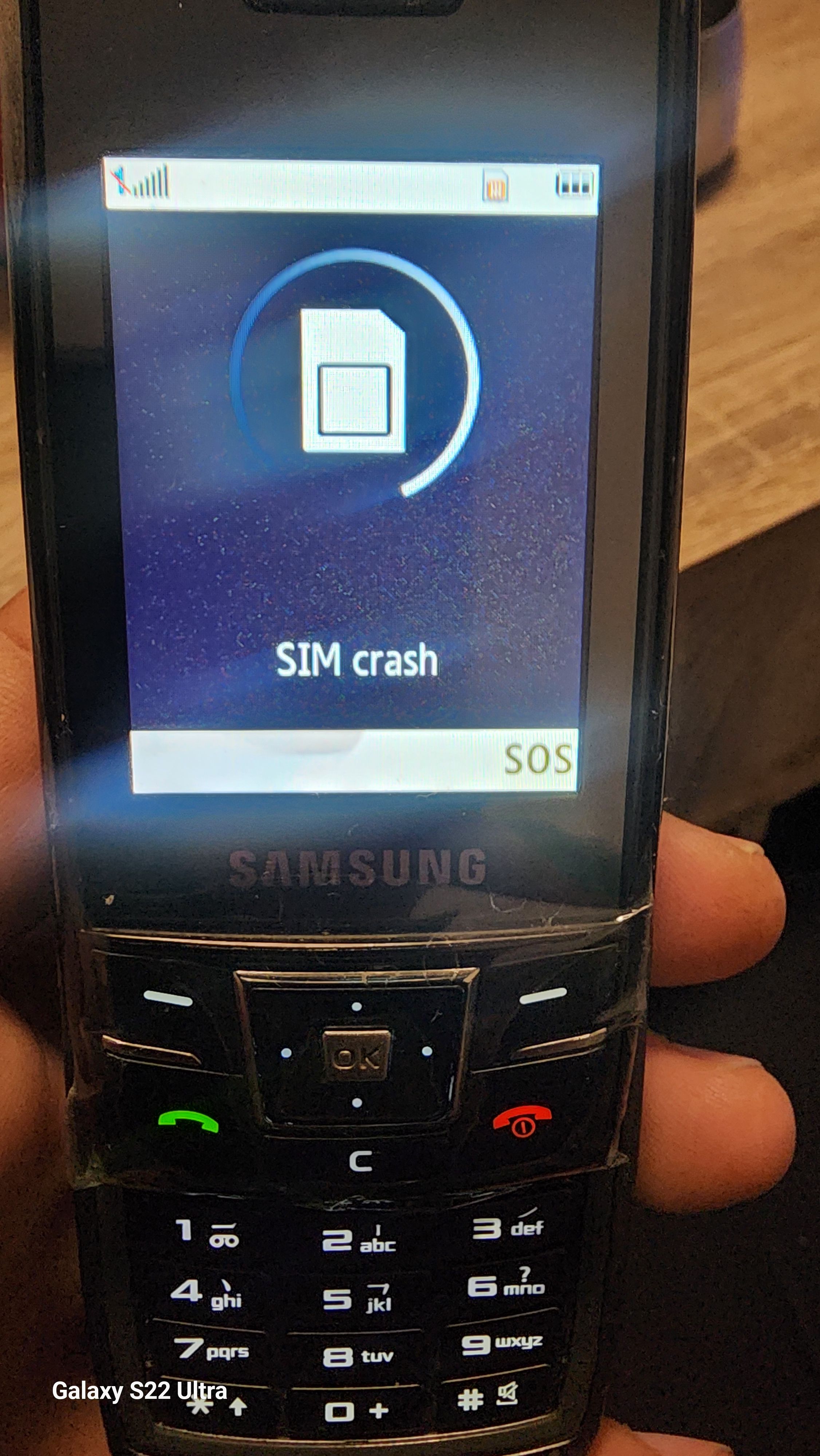 'SIM CARD CRASH' / No SIM Card found - Samsung Members